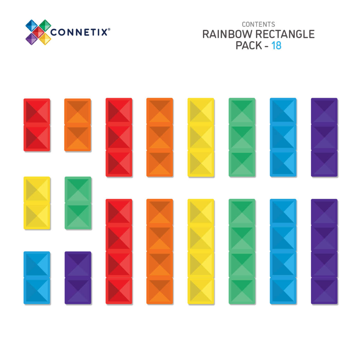 Colourful Magnetic Blocks by Connetix | Kindermaxx